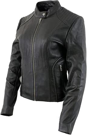 Amazon.com: Xelement B91055 Women's ‘Keeper’ Black Leather Scuba Style ...