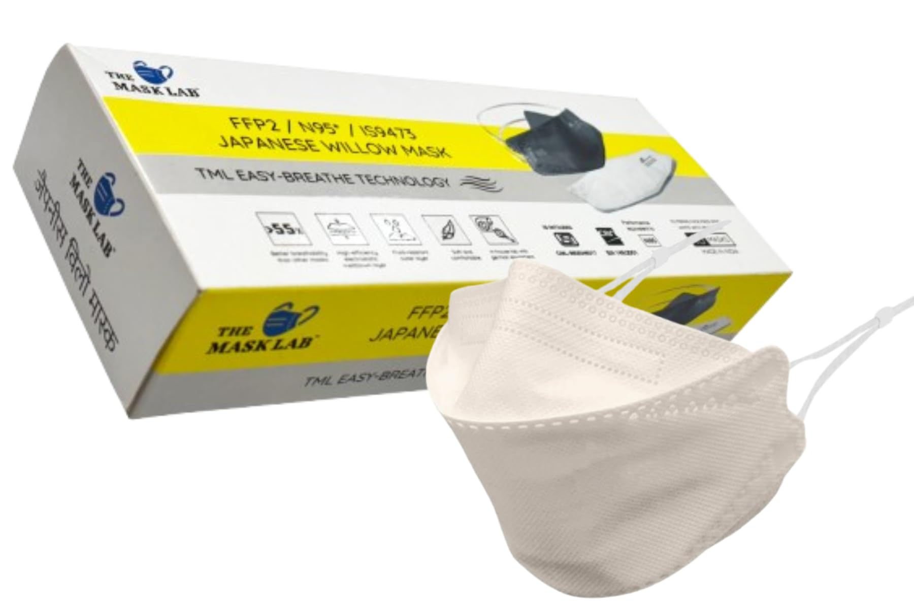 The Mask Lab High Filtration FFP2/ N95* Japanese Willow Nonwoven Fabric ...