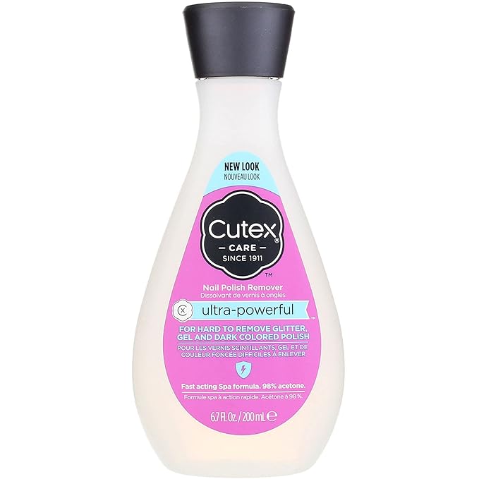 Amazon.com : Cutex Ultra-Powerful Nail Polish Remover 6.76 Fl Oz (Pack ...