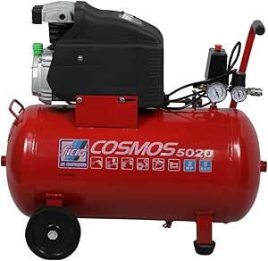 Fiac 220-240V 2HP Cosmos Air Compressor with Wheel and Front Handle Red ...