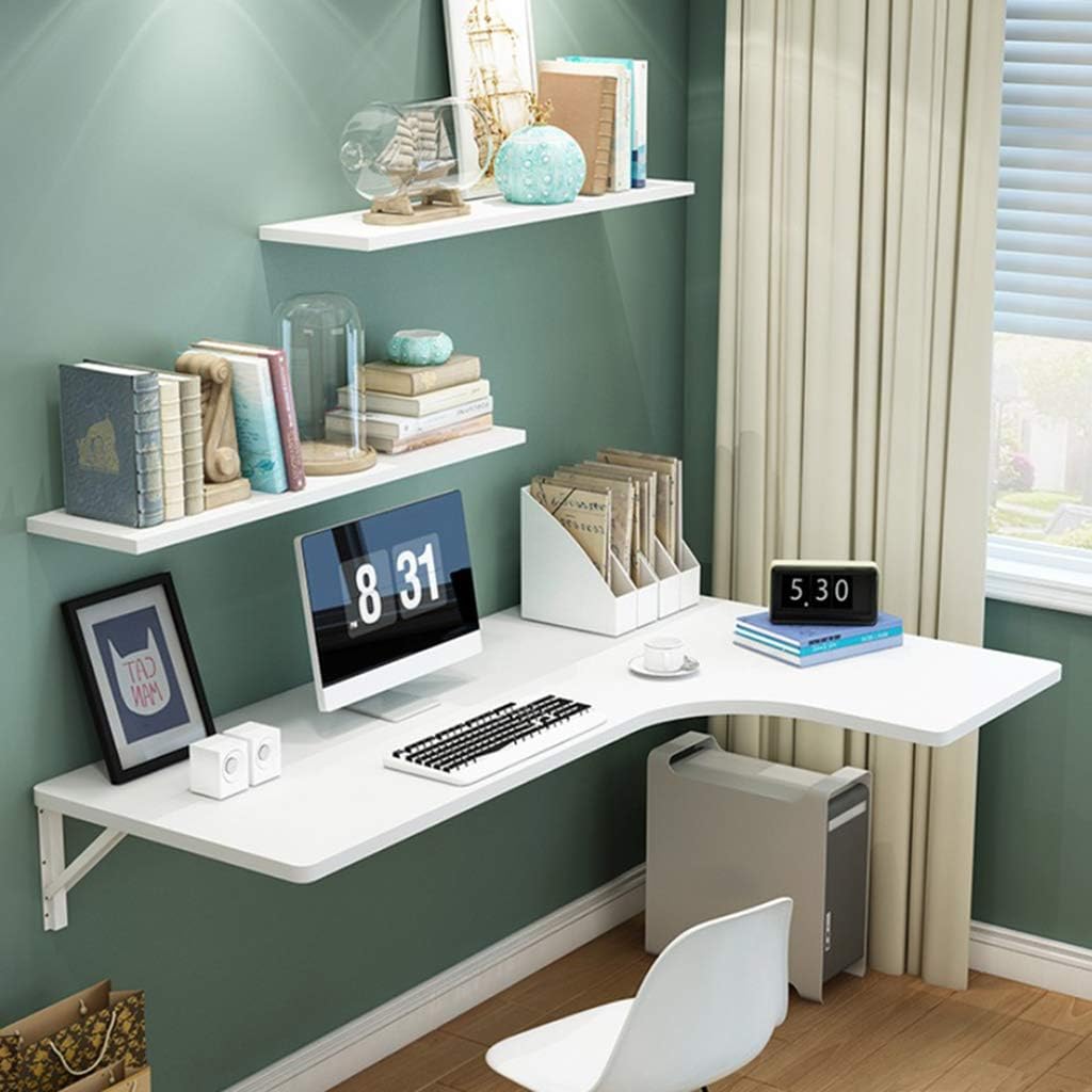 Corner Folding Computer Table, Drop-Leaf Wall-Mounted Dining Table ...