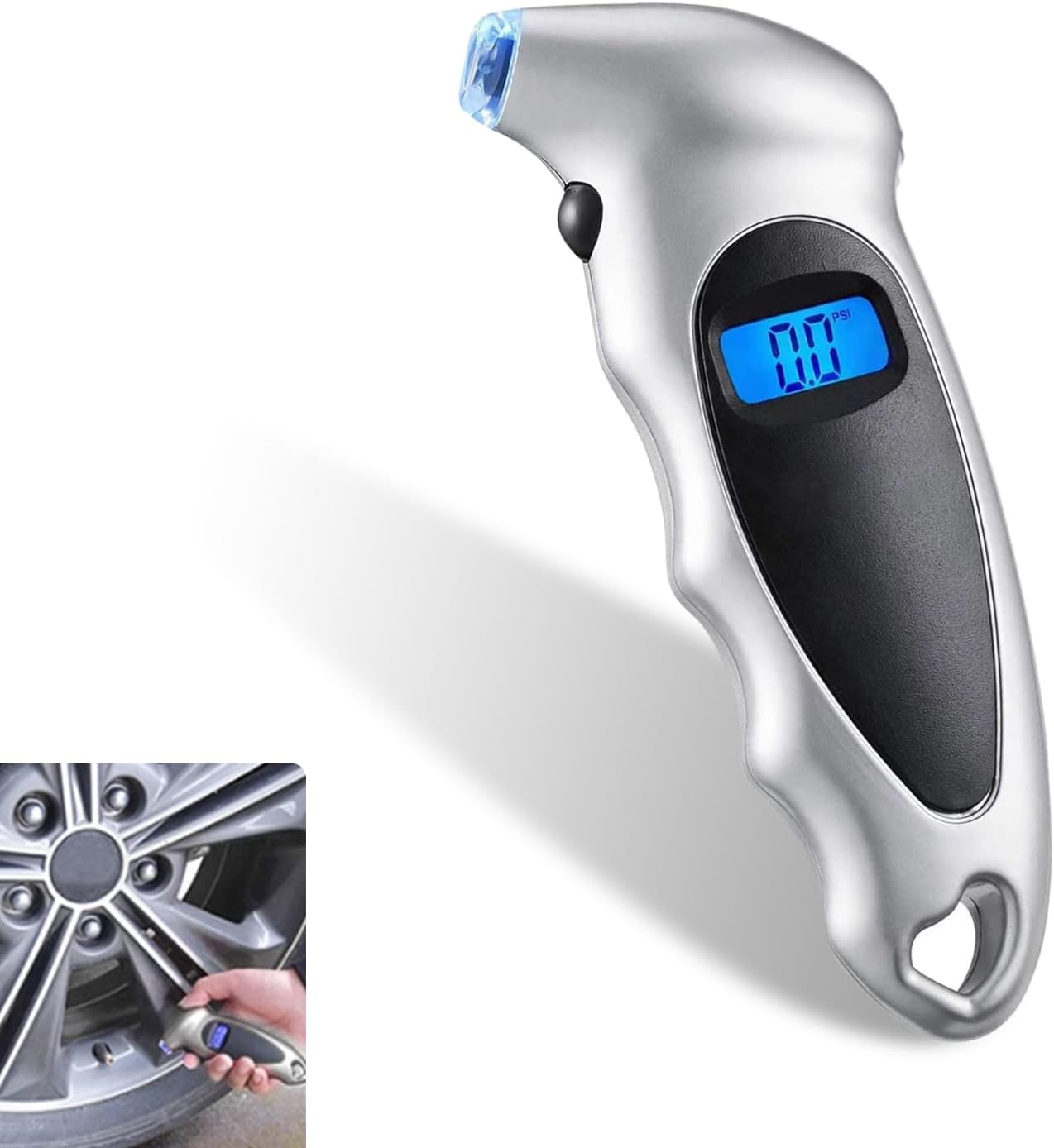 Amazon.com: Hawyet 1 PC Car Tire Pressure Gauge, 4 Modes Handheld ABS ...