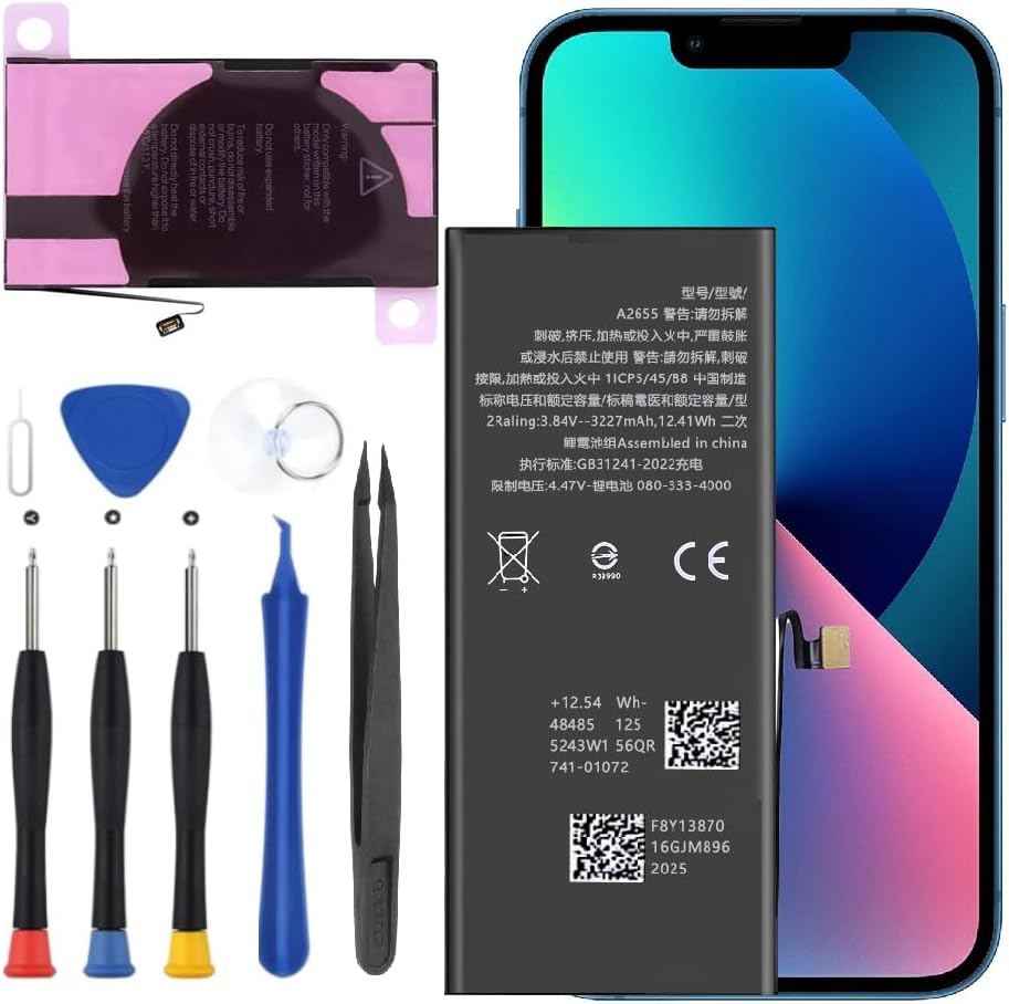 Amazon.com: AFSONGOO Battery for iPhone 13, Upgraded Phone 13 Battery ...