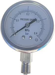 Amazon.com: HTLPAVBWF Vacuum Pressure Gauge, Thread M14x1.5 60mm Dial ...