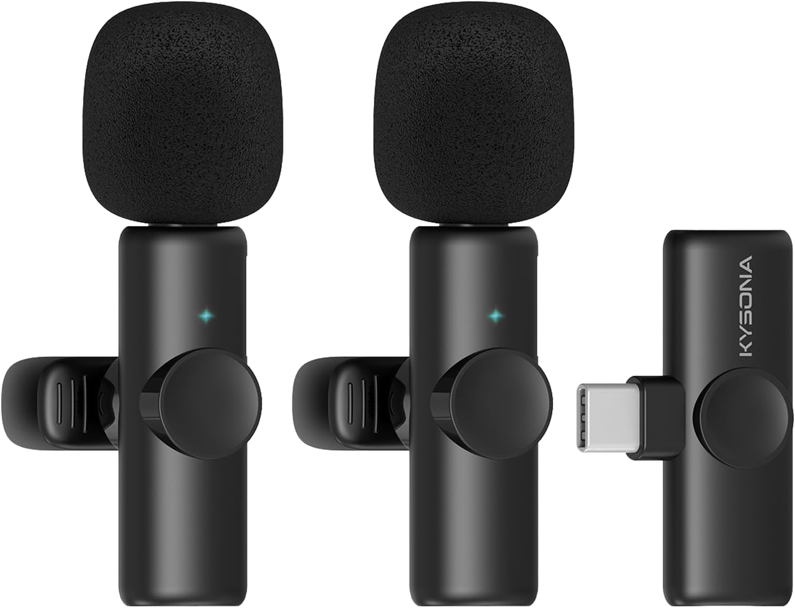 Amazon.com: USB C Wireless Lavalier Microphone for iPhone 15, Samsung ...