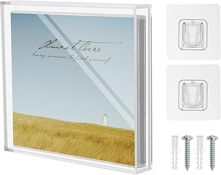 Amazon.com: TXEsign CD Frame Display Case, Acrylic CD Display Box Clear ...