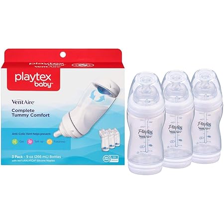 Amazon.com : Playtex Baby Ventaire Anti Colic Baby Bottle, BPA Free, 9 ...