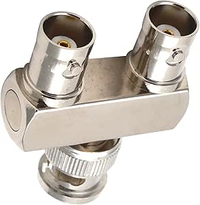 Amazon.com: MOOKEENONE 50Ohm BNC Connector Adapter BNC Male to Dual BNC Female 3 Way RF Coax ...