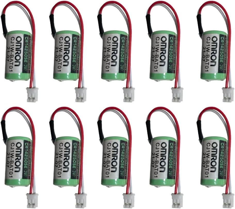 Amazon.com: EVA (Pack of 10) CR14250SE 3V CJ1W-BAT01 Battery for OMRON ...