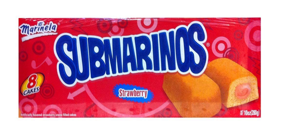 Amazon.com: Marinela Submarino Strawberry Cakes - 8 Cakes : Grocery ...