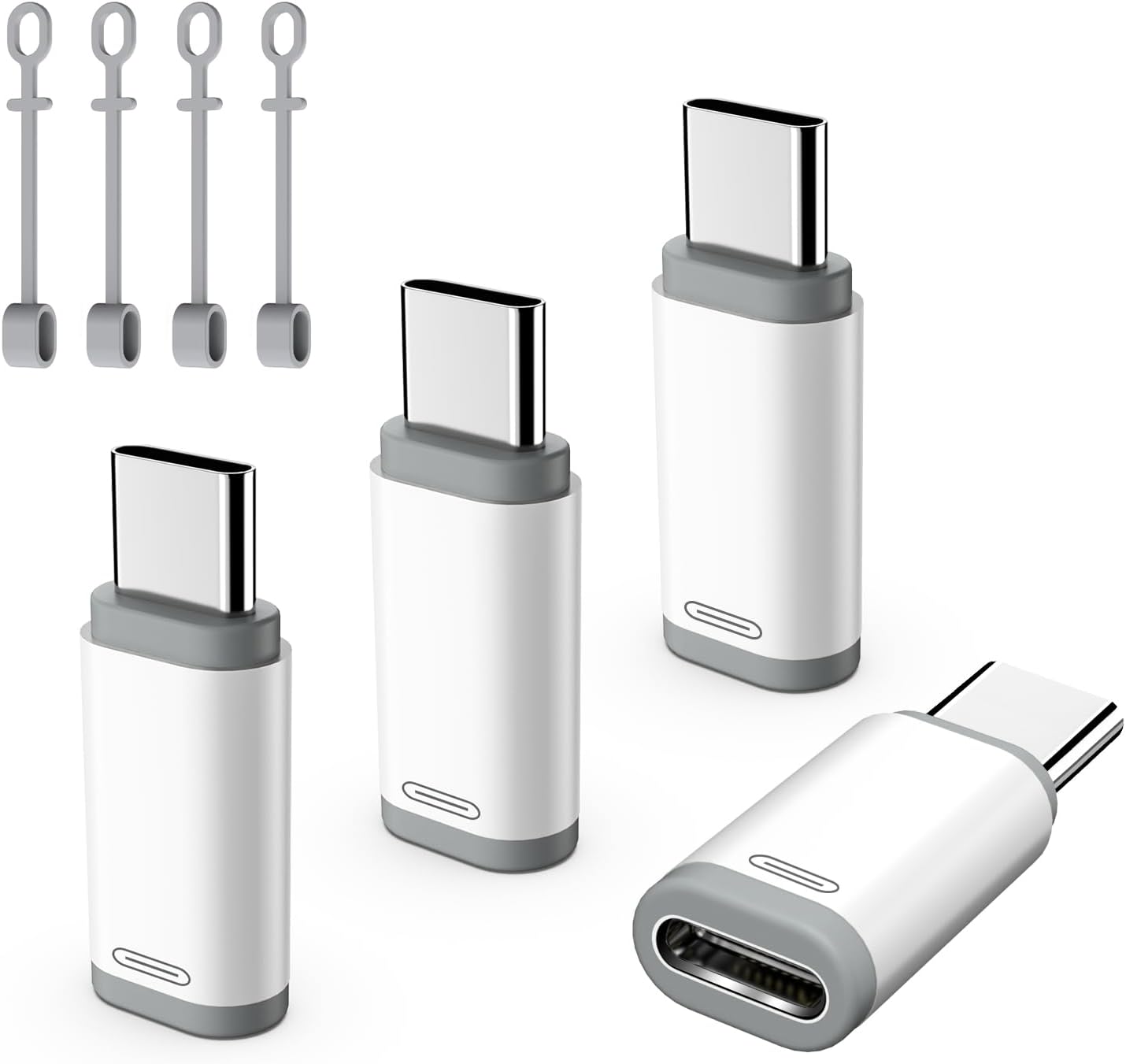 TiMOVO 4 Pack Lightning to USB C Adapter, Data Sync & 10W Charging for ...