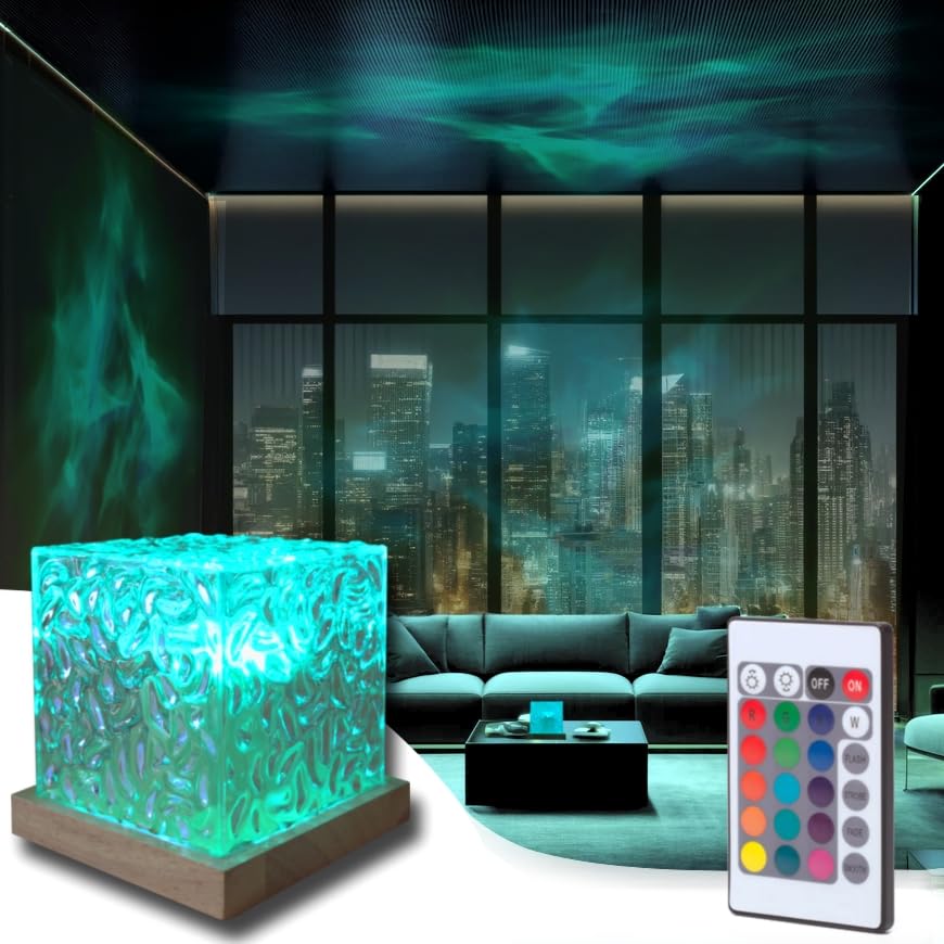 Snapklik.com : Ocean Wave Northern Lights Ripple Projector, Dimmable 16 ...