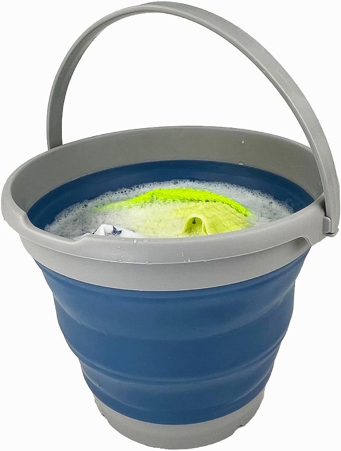 SAMMART 10L (2.6 gallons) Collapsible Plastic Bucket – Foldable Round ...