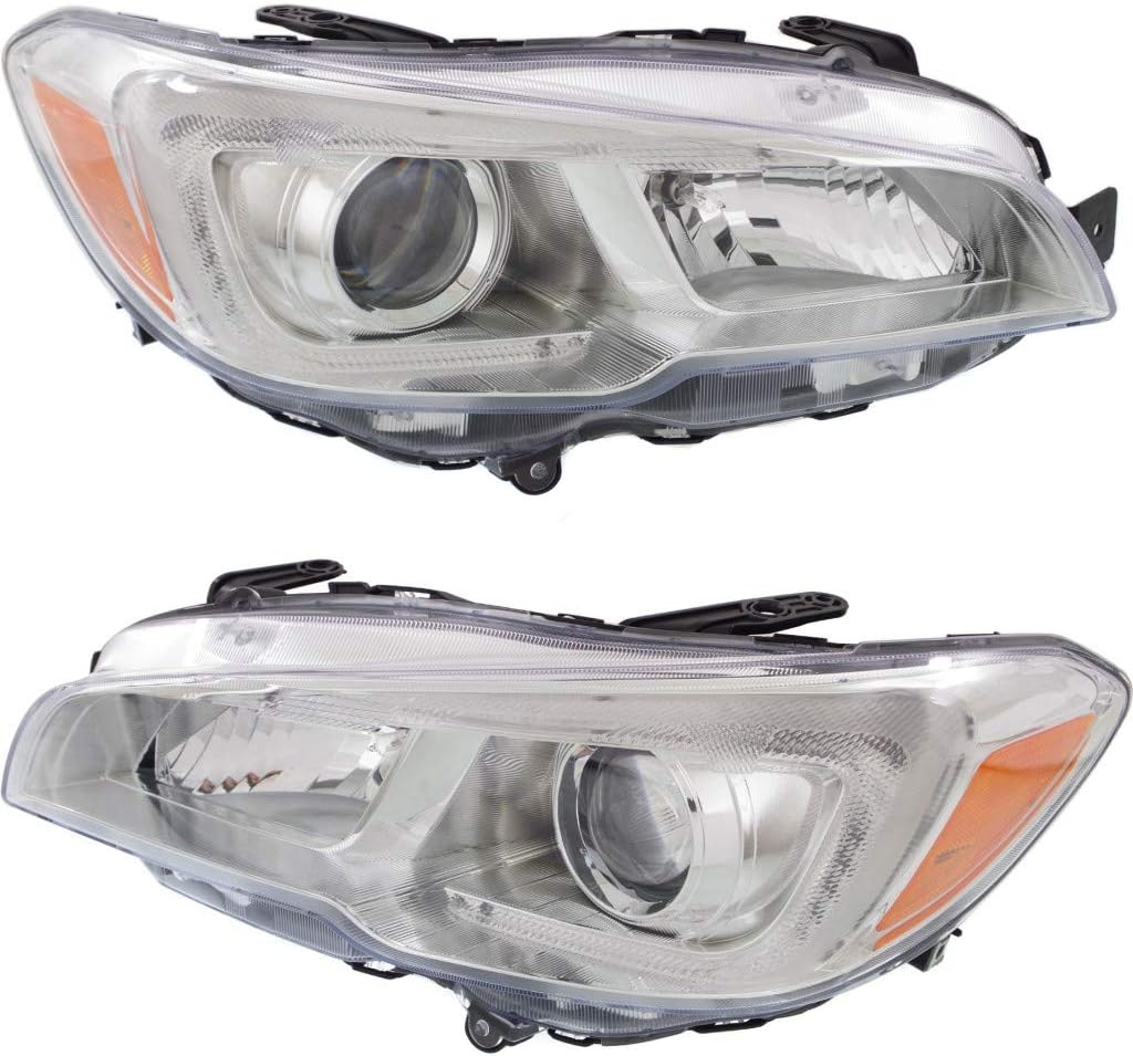 Amazon.com: For Subaru WRX Headlight 2015 2016 2017 Pair Driver and ...