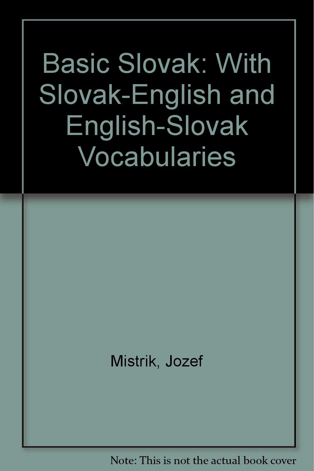 Basic Slovak: Jozef Mistrík: 9788008028097: Amazon.com: Books
