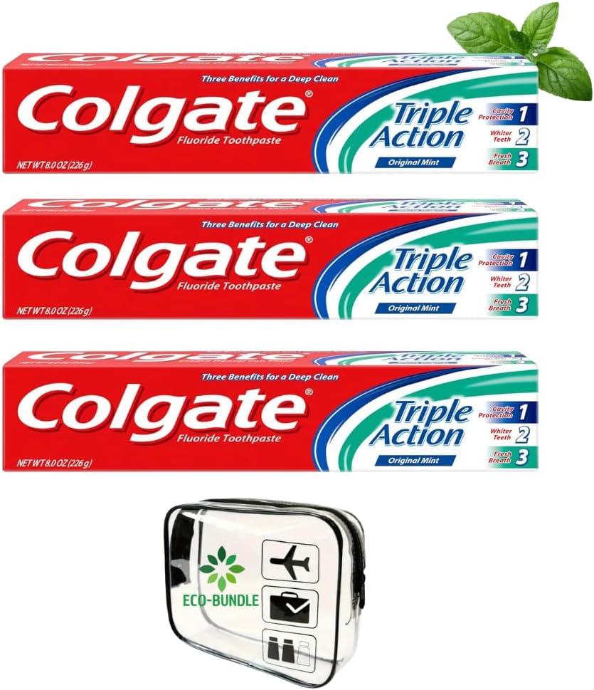 Amazon.com : Colgate Triple Action Toothpaste, 4 Ounce : Health & Household
