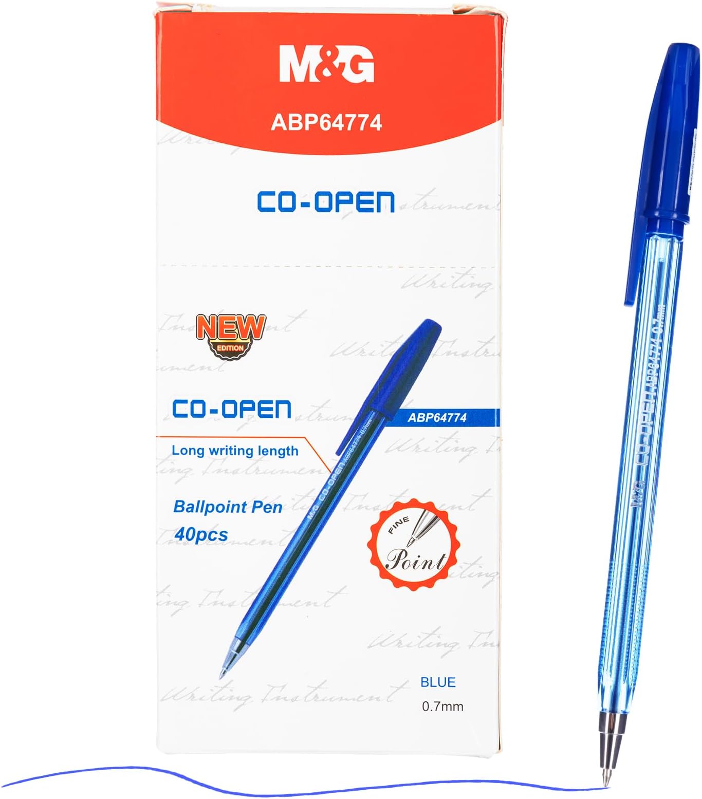 Amazon.com : AZOR Pin Point Fine Point Writing Pens 0.7mm – Ballpoint ...