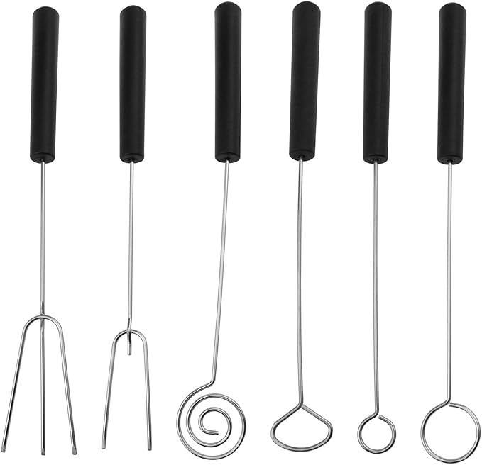 Amazon.com: FINBe Chocolate Dipping Fork and Spoon Set Chocolate ...