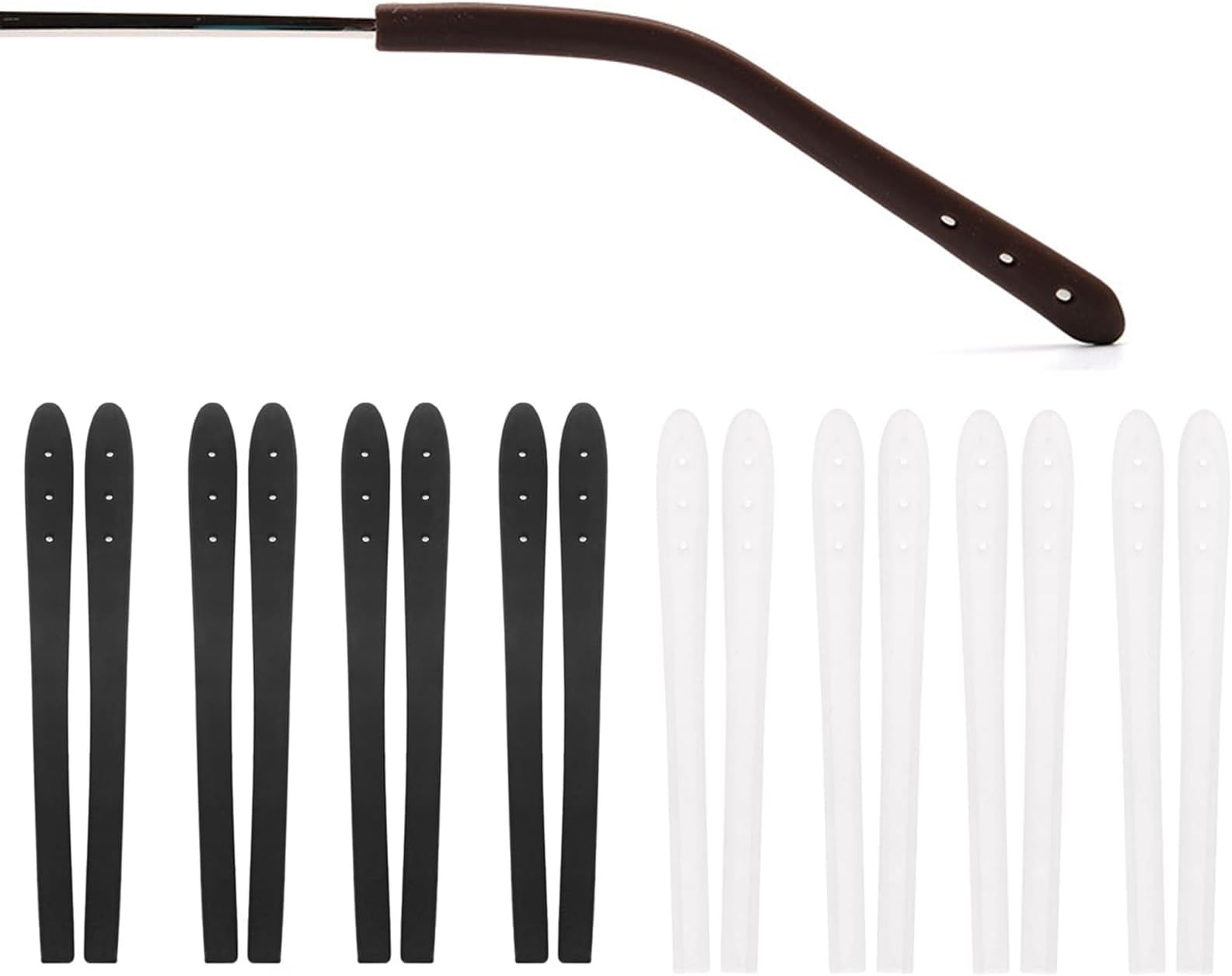 Amazon.com: RALHAYWI Eyeglass Sunglass Replacement Temple Tips, Anti ...