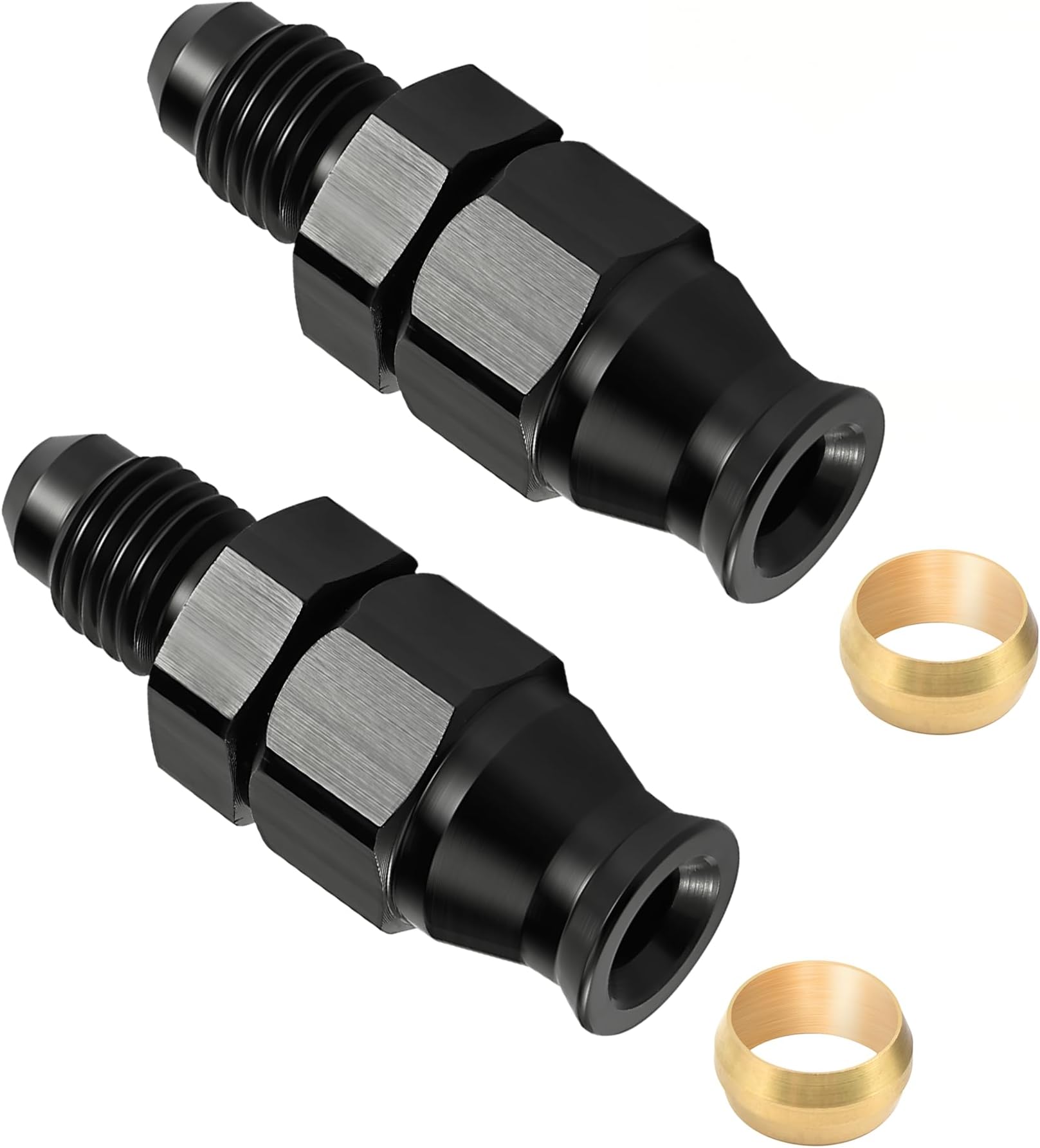 Amazon.com: EFI Fuel Line Fittings,6AN Push-Lock Fittings Push-Fit Male ...