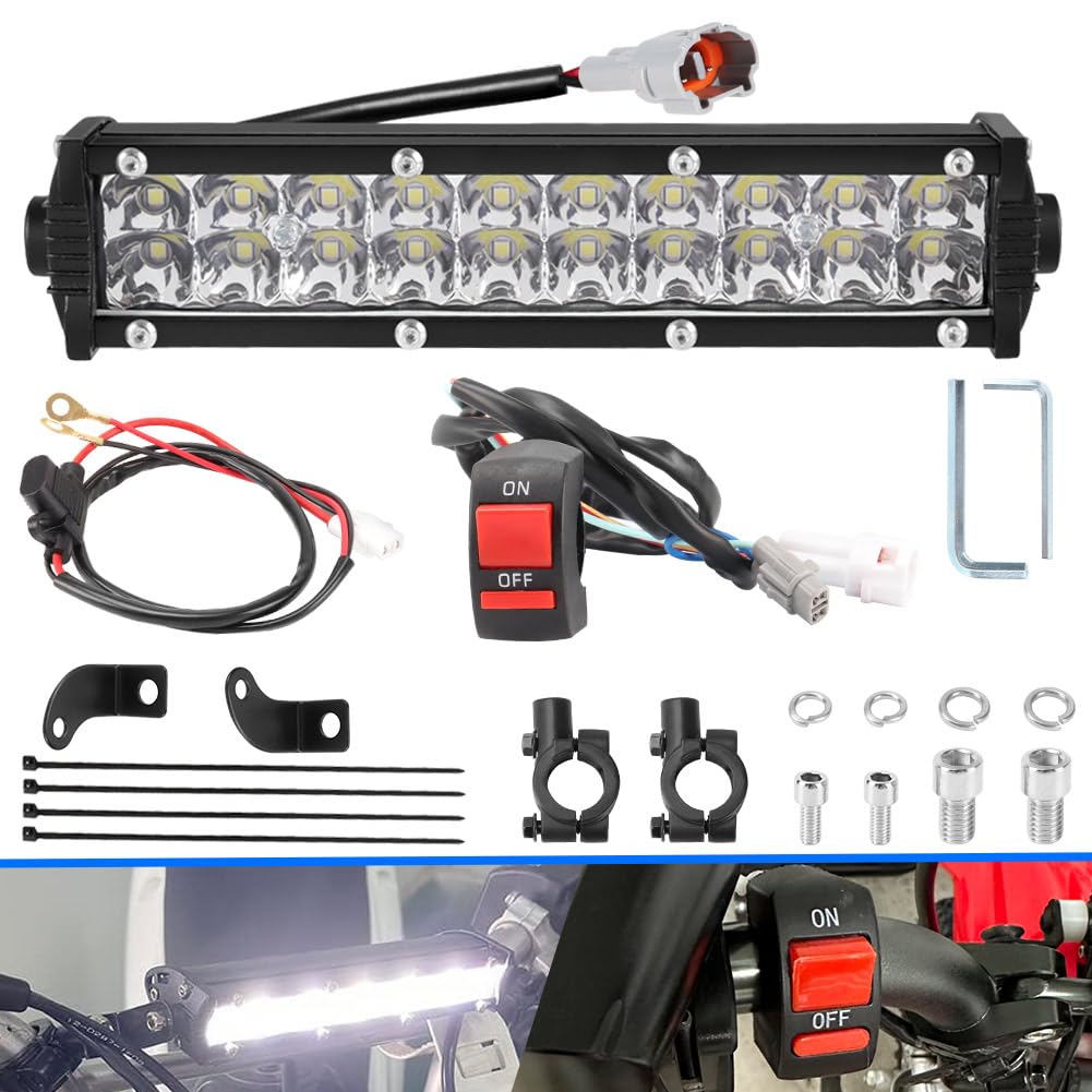 60w Led Atv Headlight Kit Onoff Switch Universal 60w Led Light Bar Kit 8431