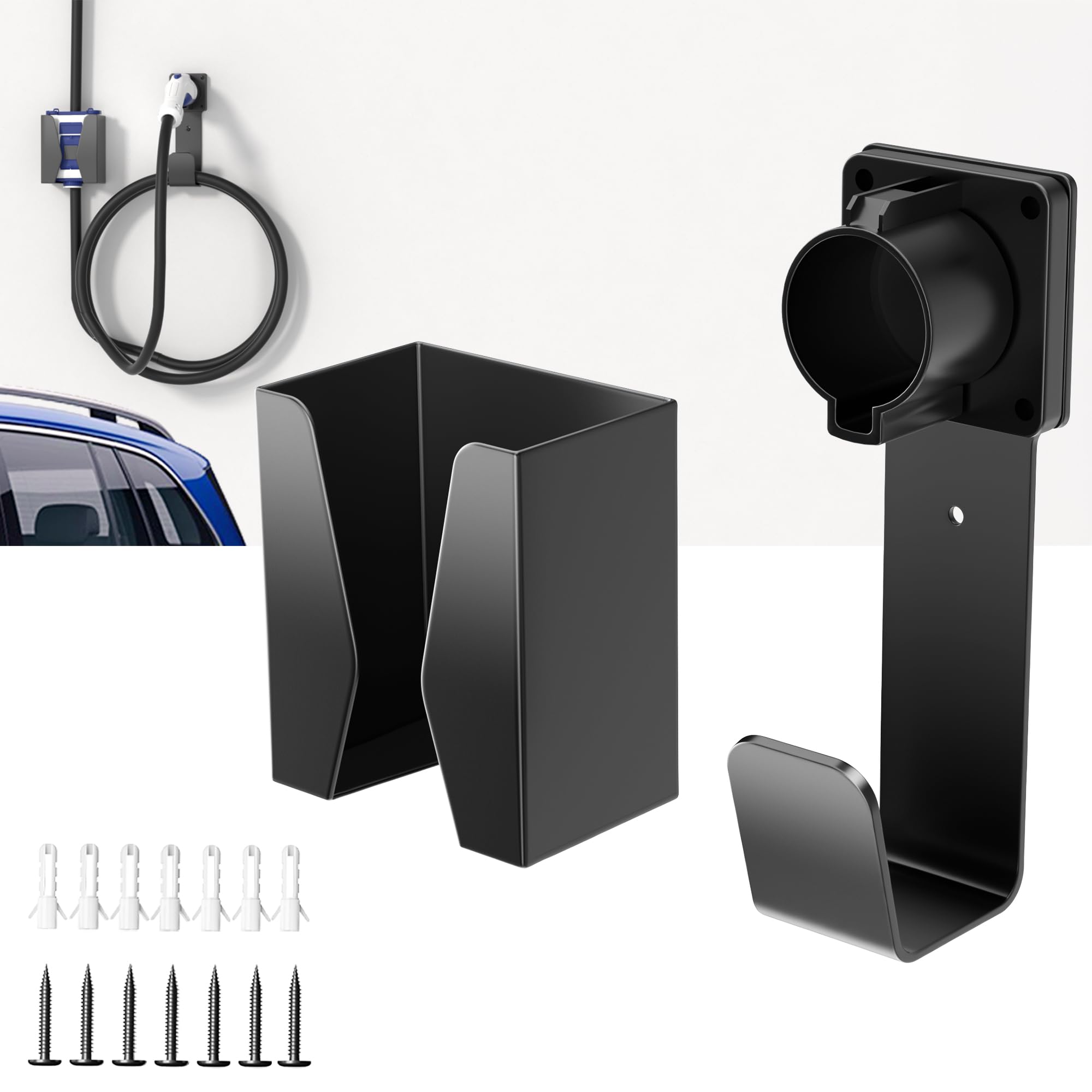 Amazon.com: songsoso EV Charger Holder Wall Mount - Nozzle Holster Dock ...