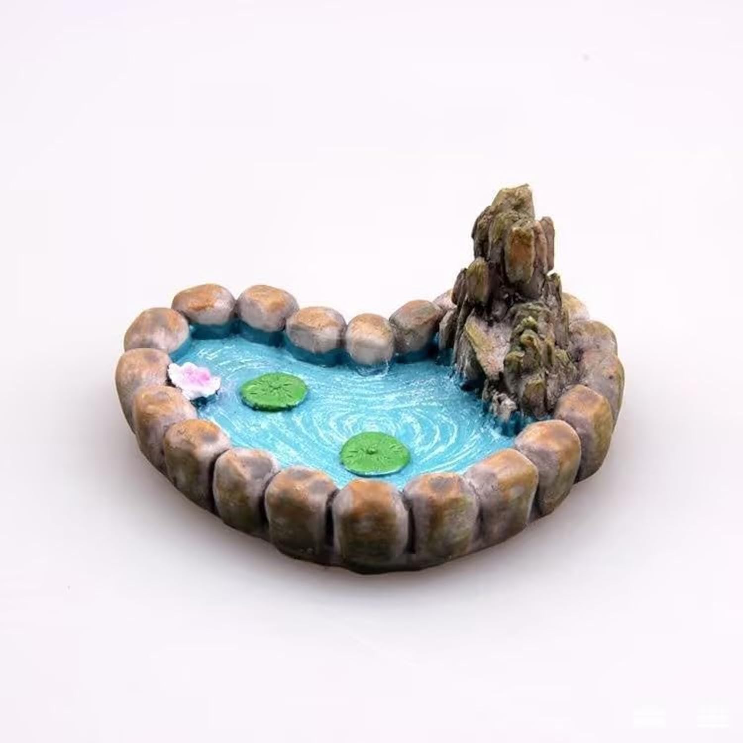 Amazon.com: Jinshining Love Lotus Pond Fairy Garden Miniature Pond ...