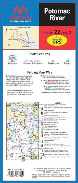 Amazon.com: Maptech Waterproof Chart Potomac River 2nd Edition : Sports ...