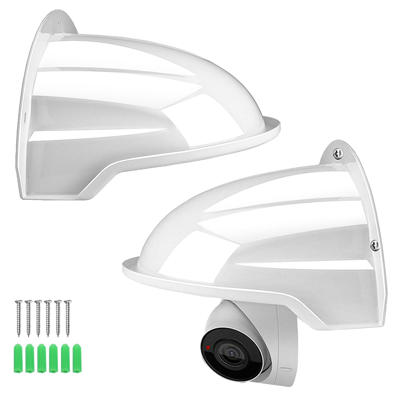 2 Pièces Protection Caméra Extérieure, Plastique Moniteur Boîtier de ...