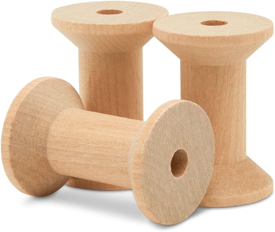 Amazon.com: Empty Wooden Spools for Crafts in 3 Sizes (72 Pack)