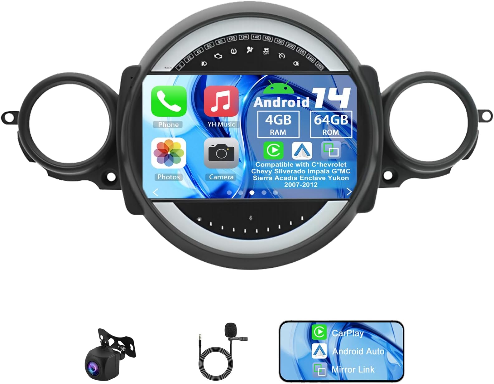 Amazon.com: Slakerbe Android 14 Car Radio Compatible with Mini Cooper ...