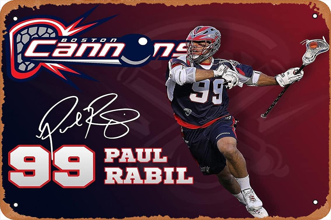 Amazon.com: Paul Rabil Lacrosse Boston Cannons Poster Poster Metal Tin ...