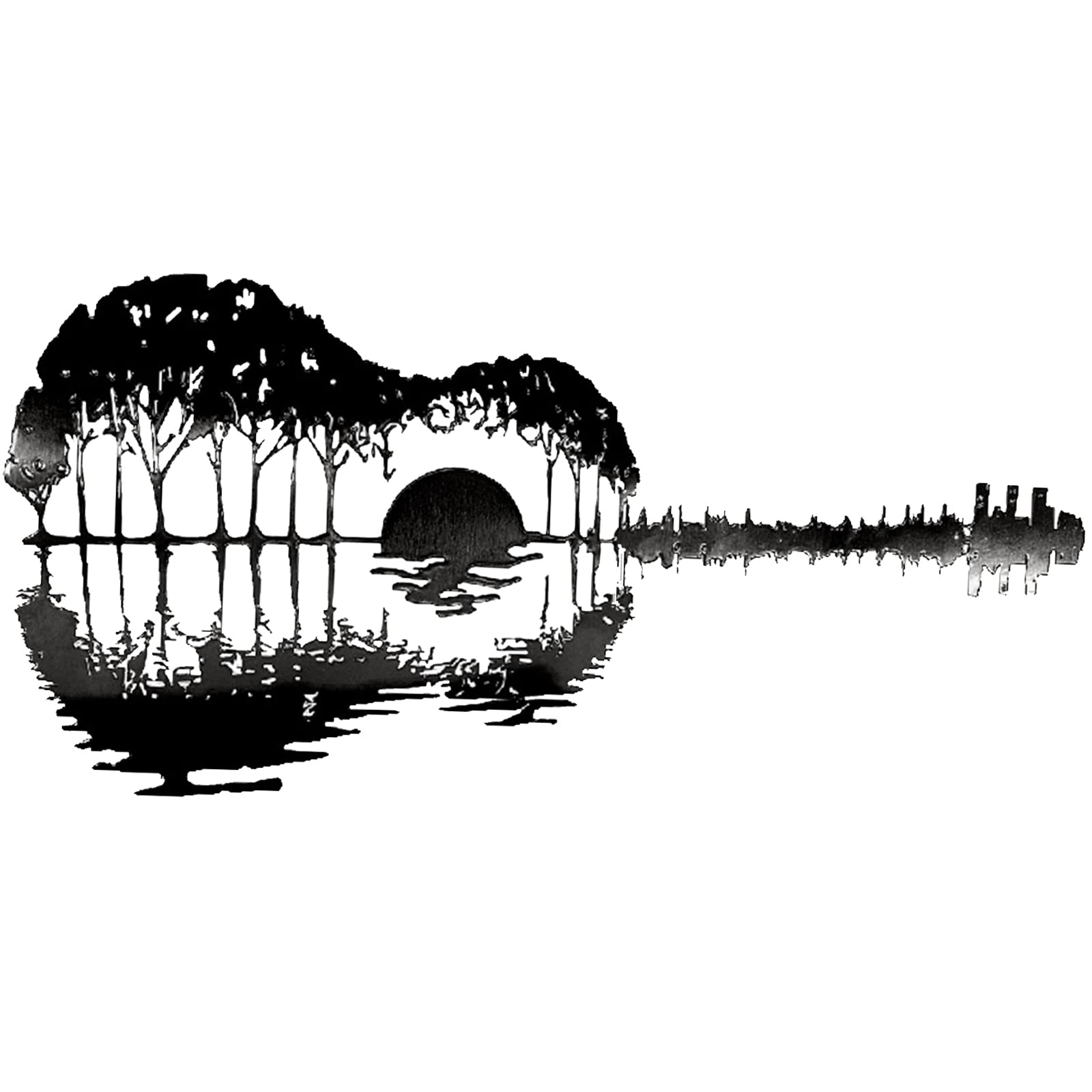 Abstract Guitar Sketch