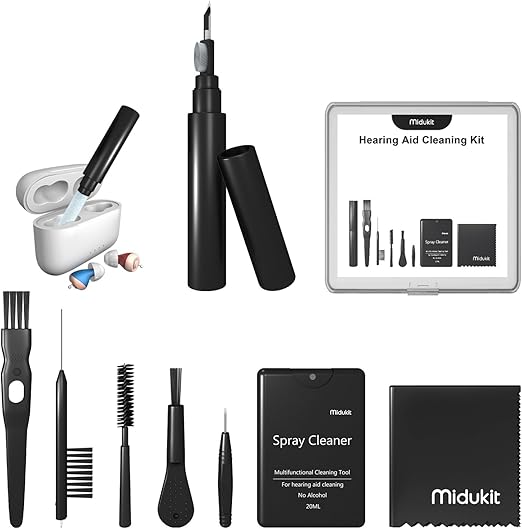 Amazon.com: Premium Hearing Aid Cleaning Kit - Compatible with ...