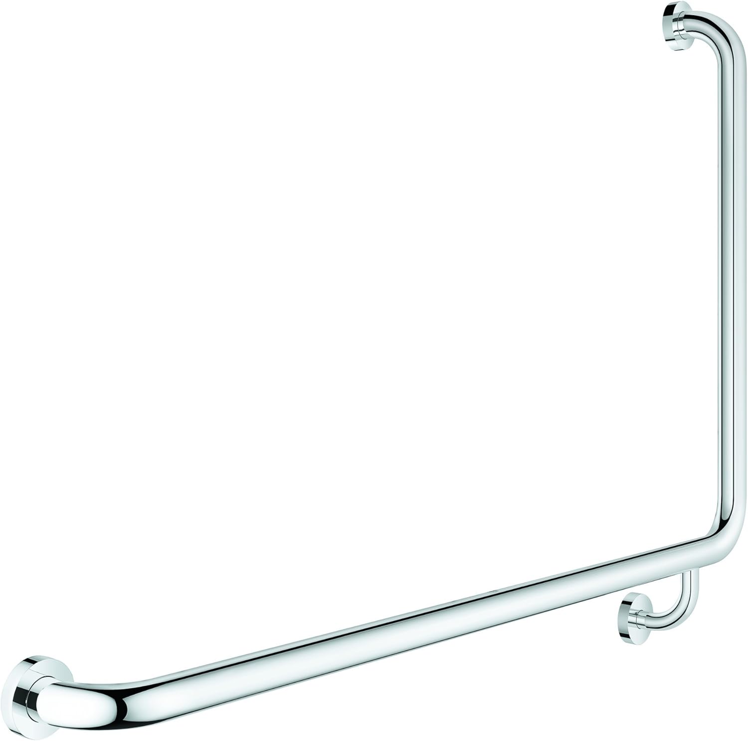 Grohe 40797001 Essentials 38 In. X 24 In. L-Shaped Grab Bar, Starlight ...