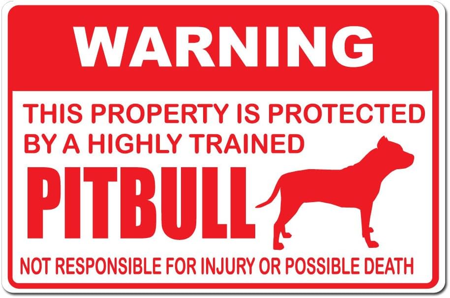Amazon.com: Dark Spark Decals Warning This Property is Protected by A ...