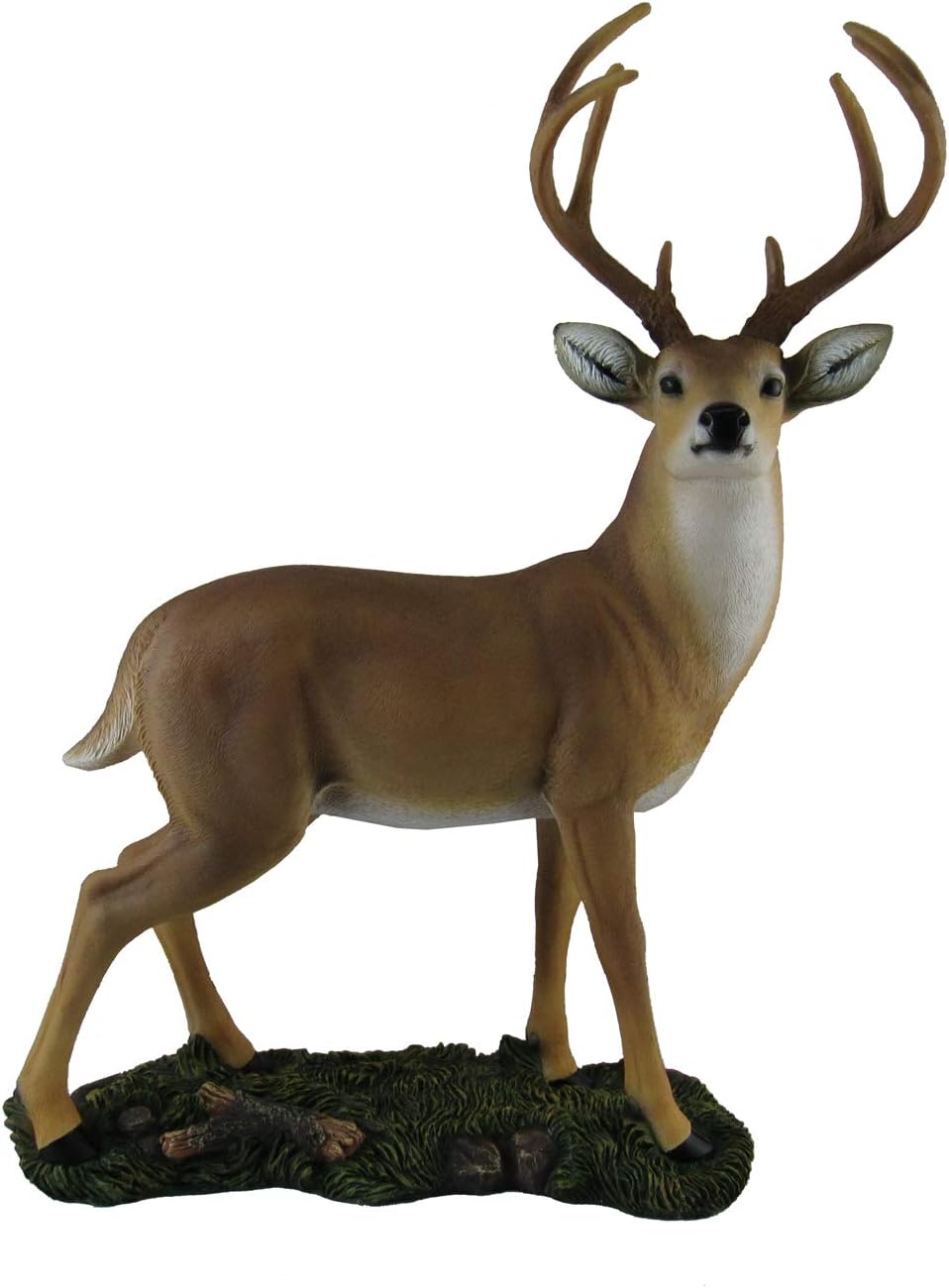 Amazon.com: DWK Brown Deer Buck Figurine Statue | Animal Yard ...