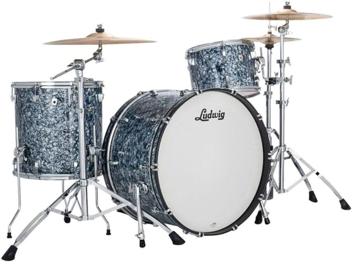 Amazon.com: Ludwig Neusonic Pro Beat 24" 3 Piece Shell Pack, Steel Blue ...