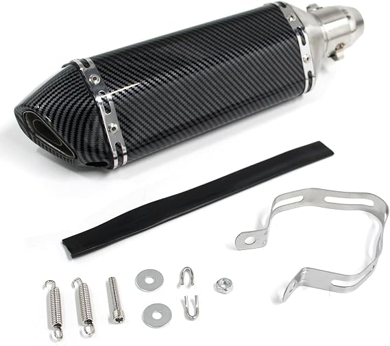 38mm 51mm Universal Motorcycle Muffler Exhaust Slip on Exhaust Pipe ...