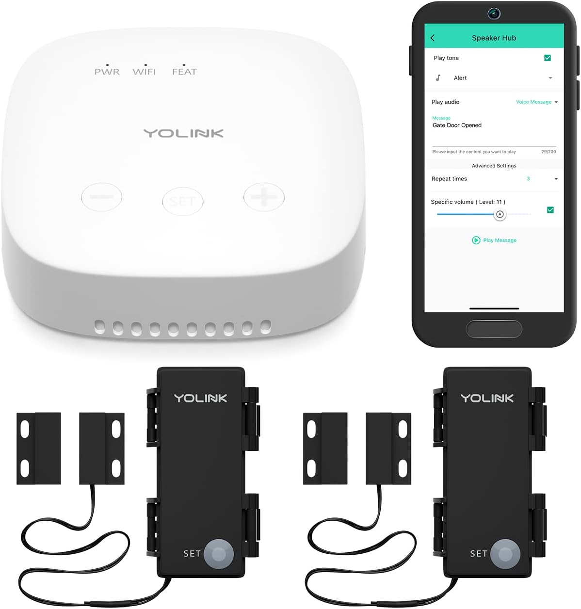 Amazon.com : Swann DIY Wireless Gate-Open Alert Security Alarm, White ...