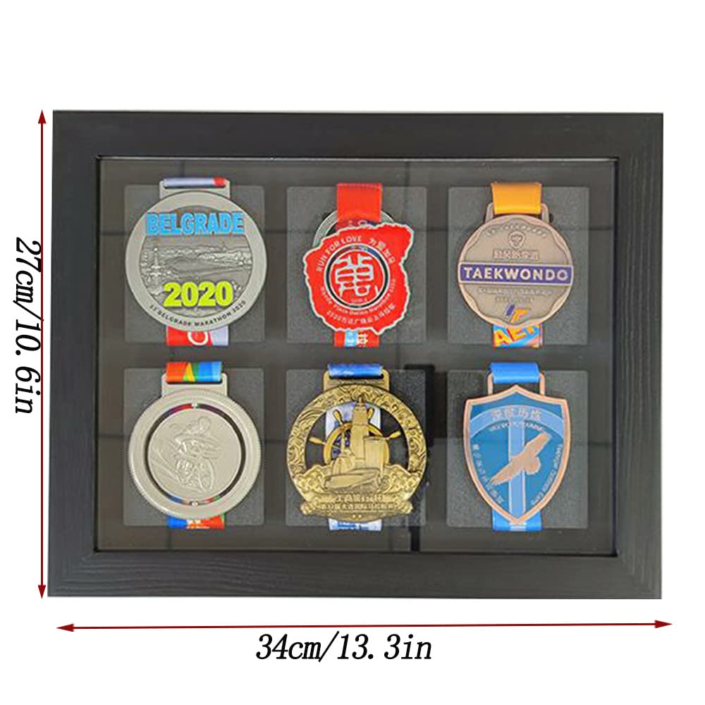 Snapklik.com : Medal Display Case, 3D Medal Box Photo Frame, Marathon ...