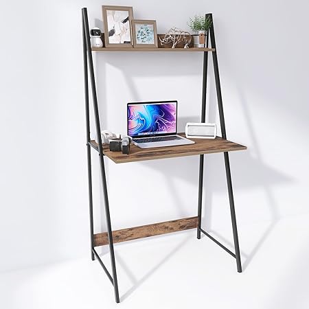 Amazon.com: 2-tier Home Office Computer Laptop Desk with Drawer ...