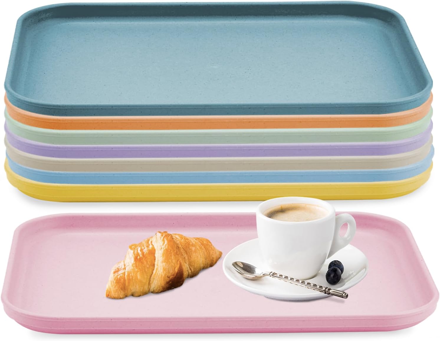 Amazon.com: GBACHOOSE 20PCS Plastic Art Trays, 11x8.3x1.2 in Activity ...