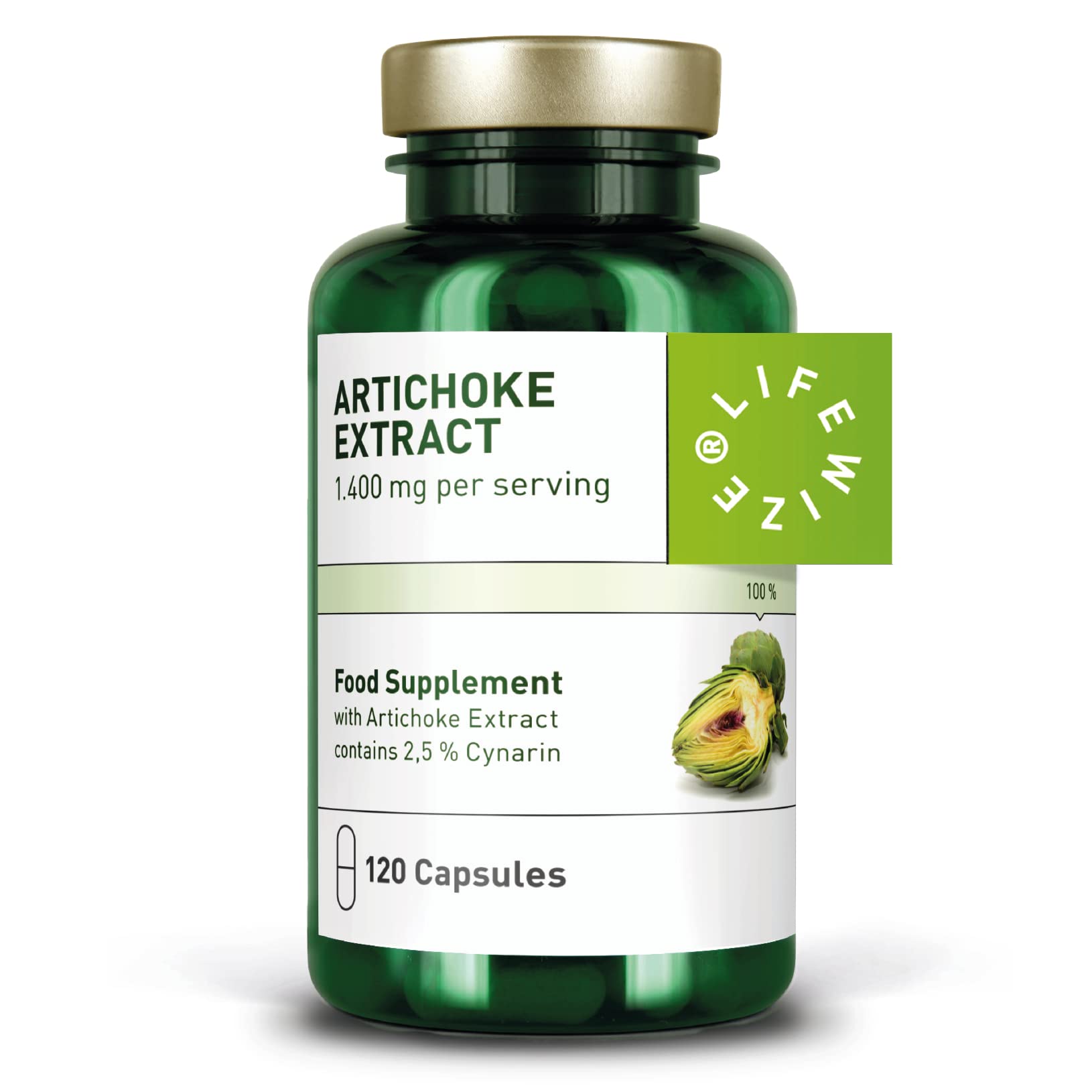 LifeWize® Artichoke High Dose Capsules - Real 5:1 Artichoke Extract ...