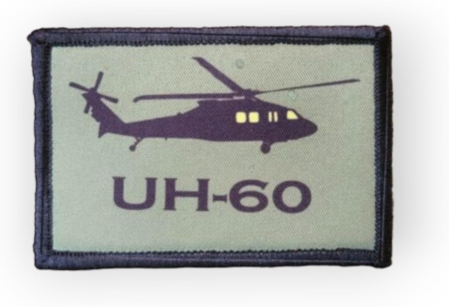 Amazon.com: FARTICOSSIN Uh-60 Blackhawk Helicopter Od Green Hook Back Military Patch for Cap ...