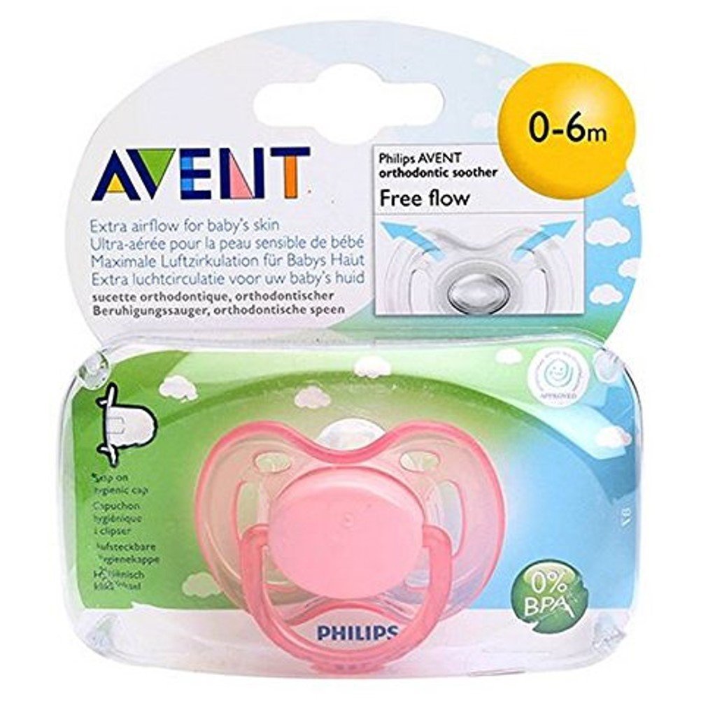 Buy Philips Avent Soother Fast Flow - 0 To 6 Months ,Single Pack(Color ...