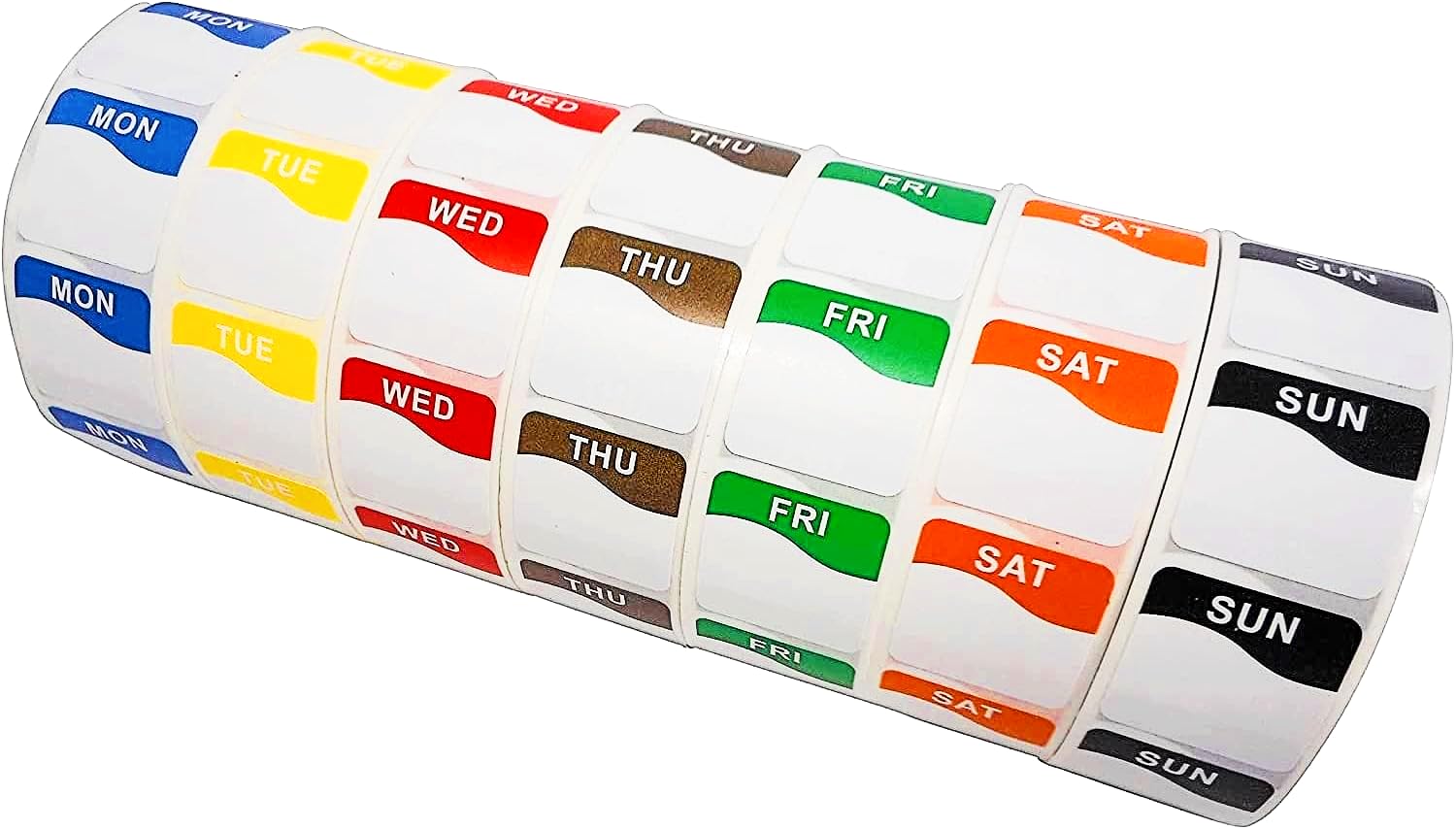Days of The Week Labels by HEALUA - Includes All 7 Days - 1000 Self ...