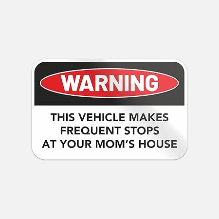 Amazon.com - Sticker Connection | Caution Vehicle Makes Frequent Stops ...