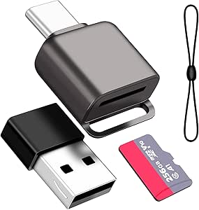 Amazon.com: Micro SD Card Reader, BORLTER CLAMP TF Card Reader USB C 3. ...