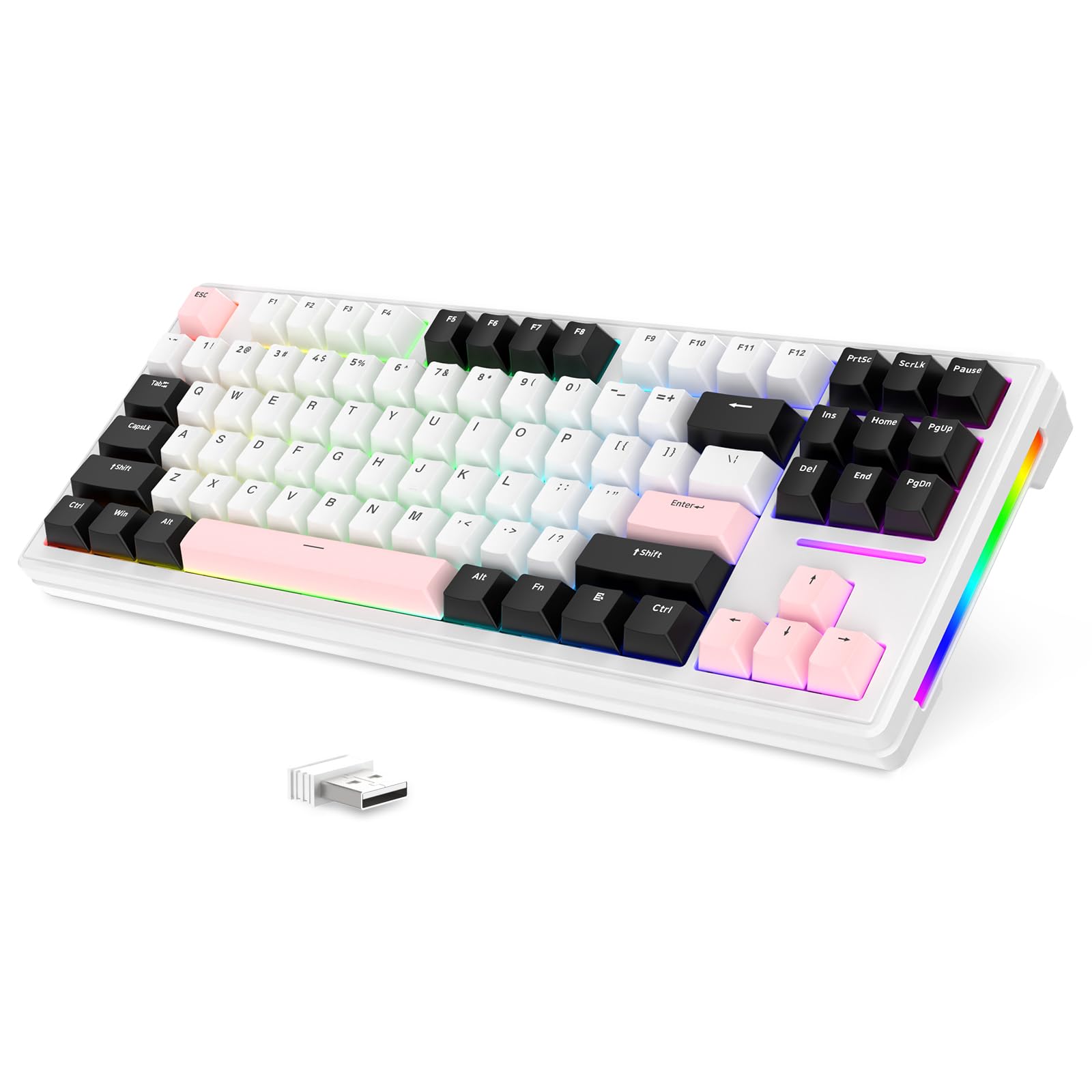 Amazon.com: FELICON x Attack Shark TKL Mechanical Gaming Keyboard, RGB ...